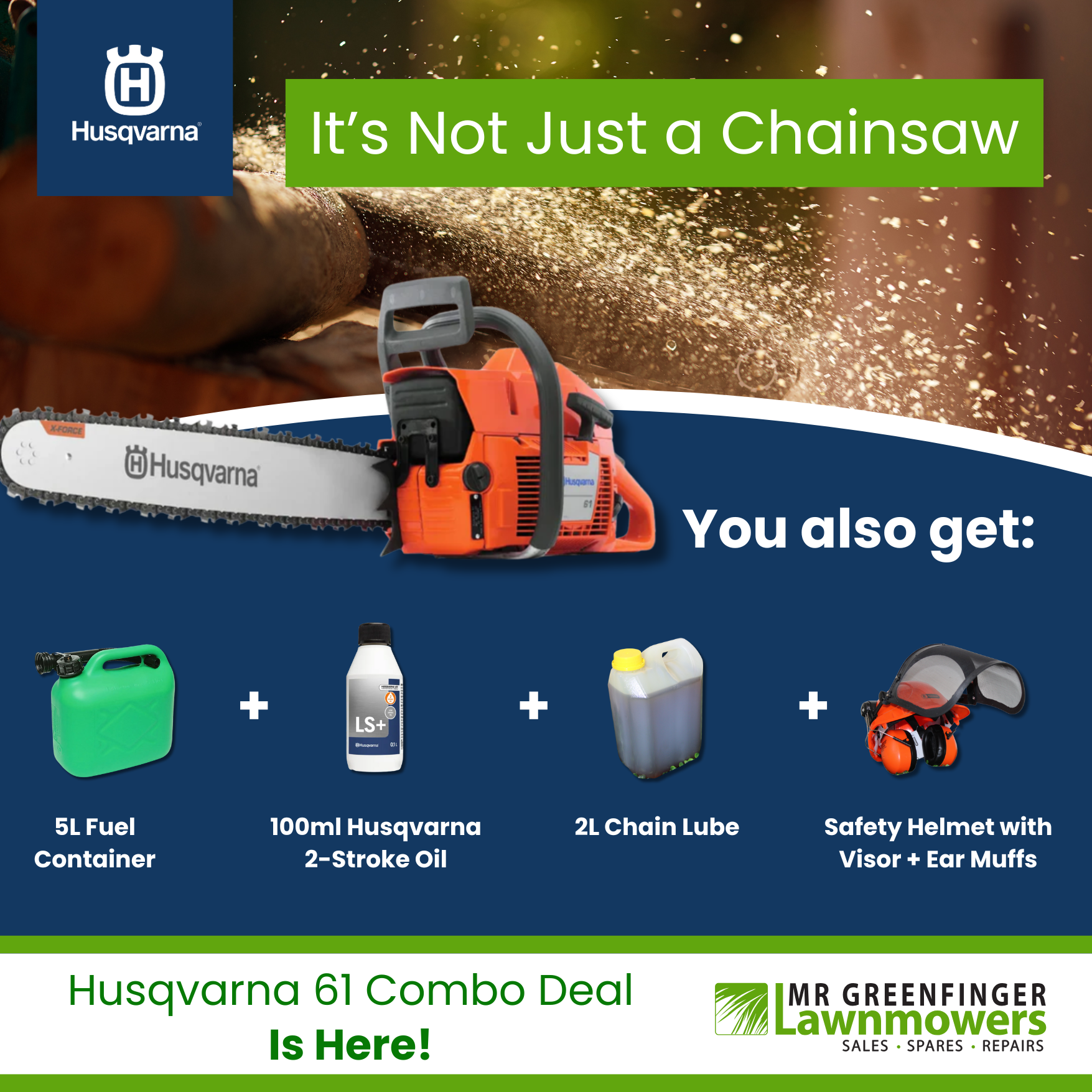 Husqvarna Chainsaws – Mr Greenfinger Lawn Mowers